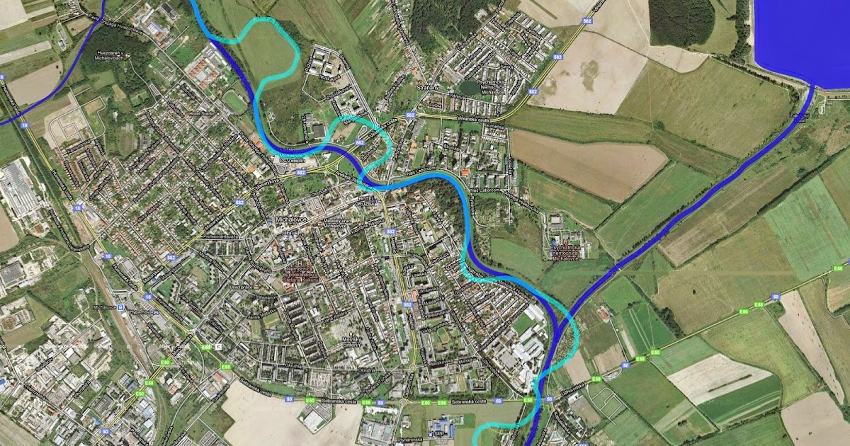 Pôvodný tok Laborca a jeho stopy v meste