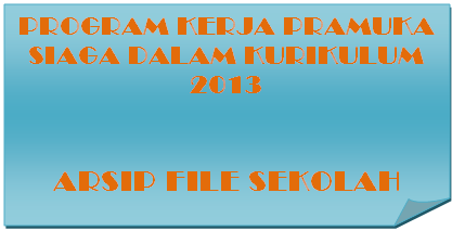 ( UPDATE ) Format Program Kerja Pramuka Siaga Dalam Kurikulum 2013 ...