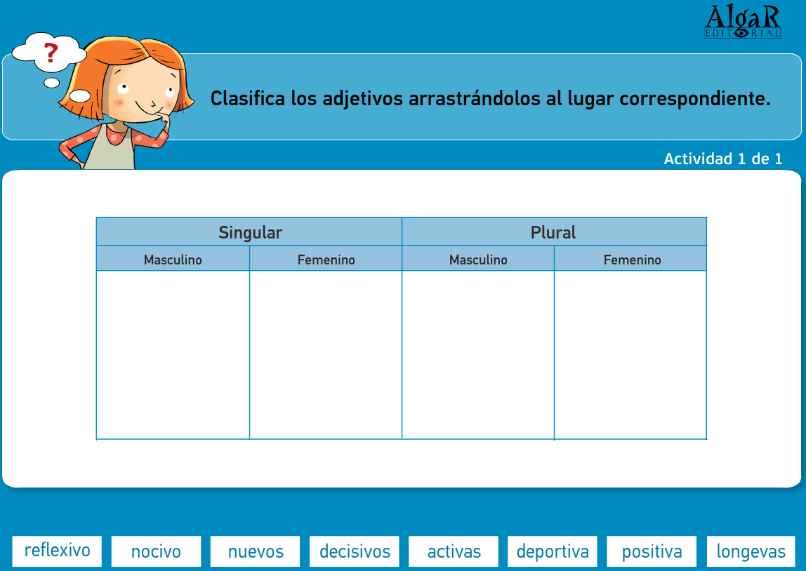 Las TIC en Primaria: EL ADJETIVO: LA CONCORDANCIA