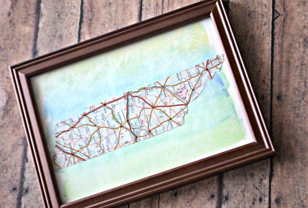 The Life of Jennifer Dawn: DIY Map Art