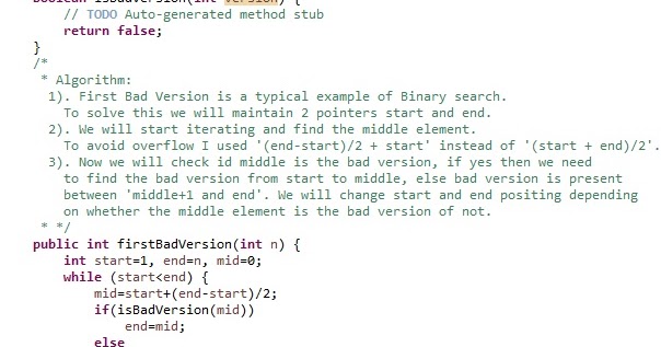 Scrutiny: #LeetCode: First Bad Version