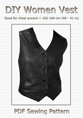 Women's Leather Vest + 2 Sewing Patterns