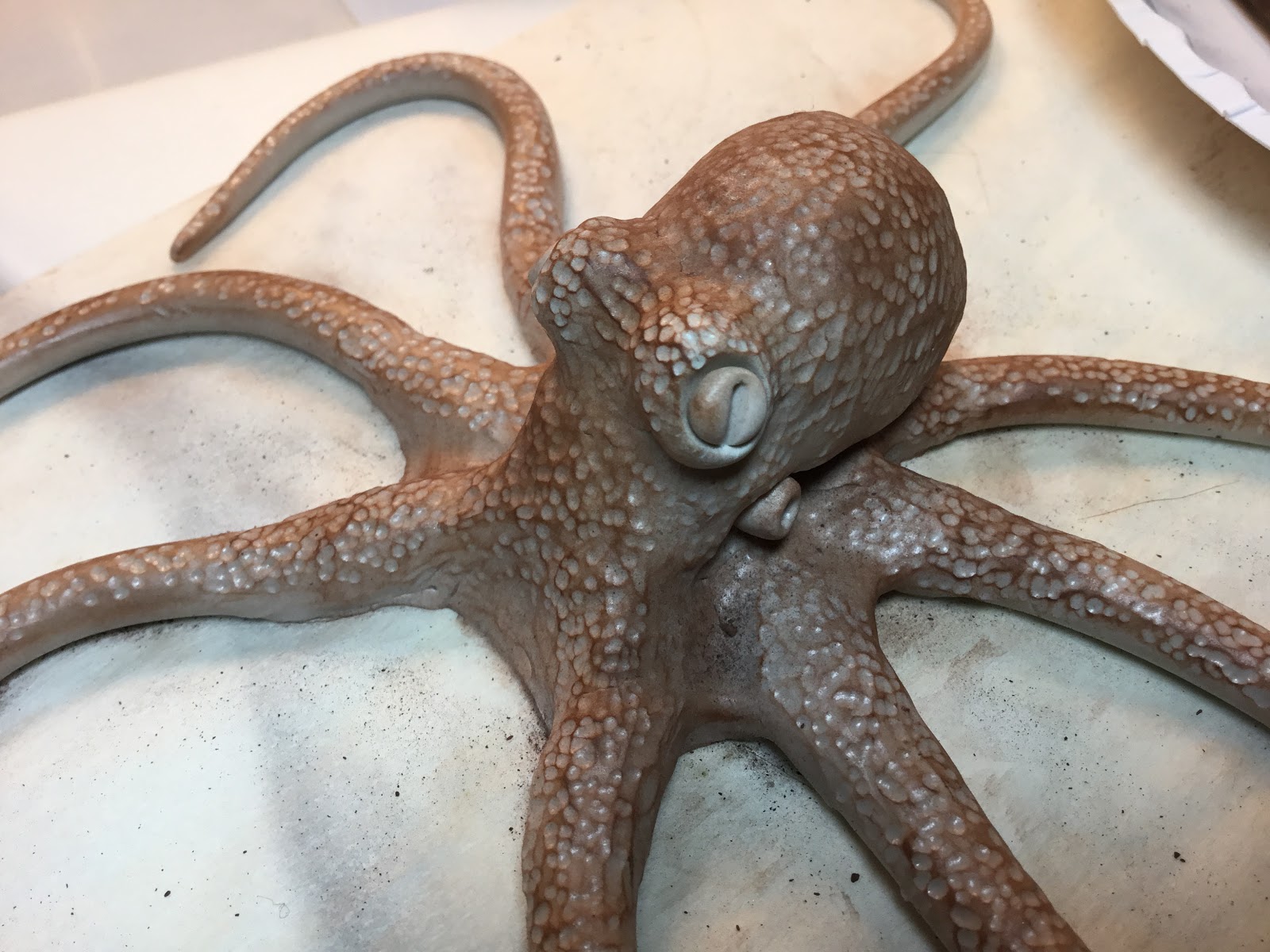 Evie’s Adventures With Polymer Clay: Octopus with Ocean Reef Bowl