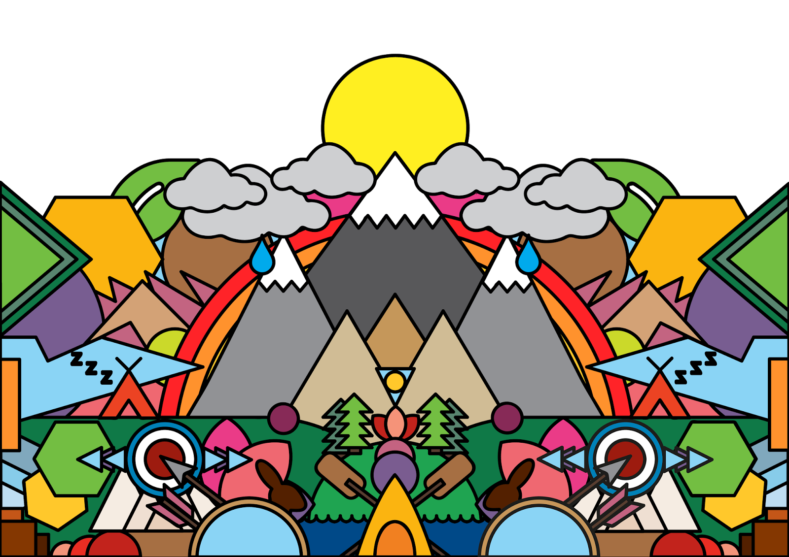 CS Graphics Blog: Aaron Draplin - All The Tiny Creatures Artwork