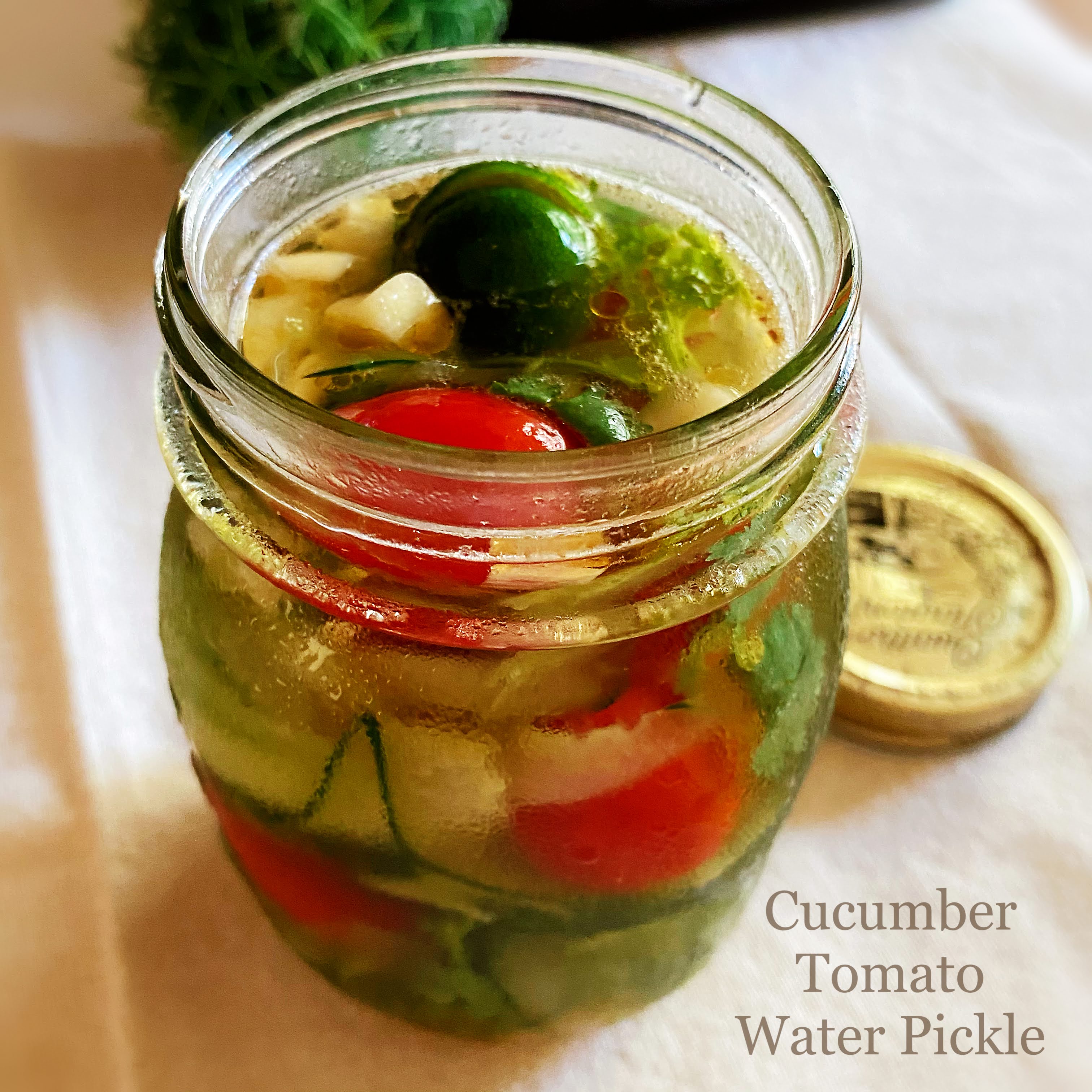 My Mind Patch: Cucumber & Tomato Water Pickle