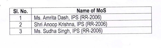 OSS TODAYS: Promotion of IPS Officers to different rank