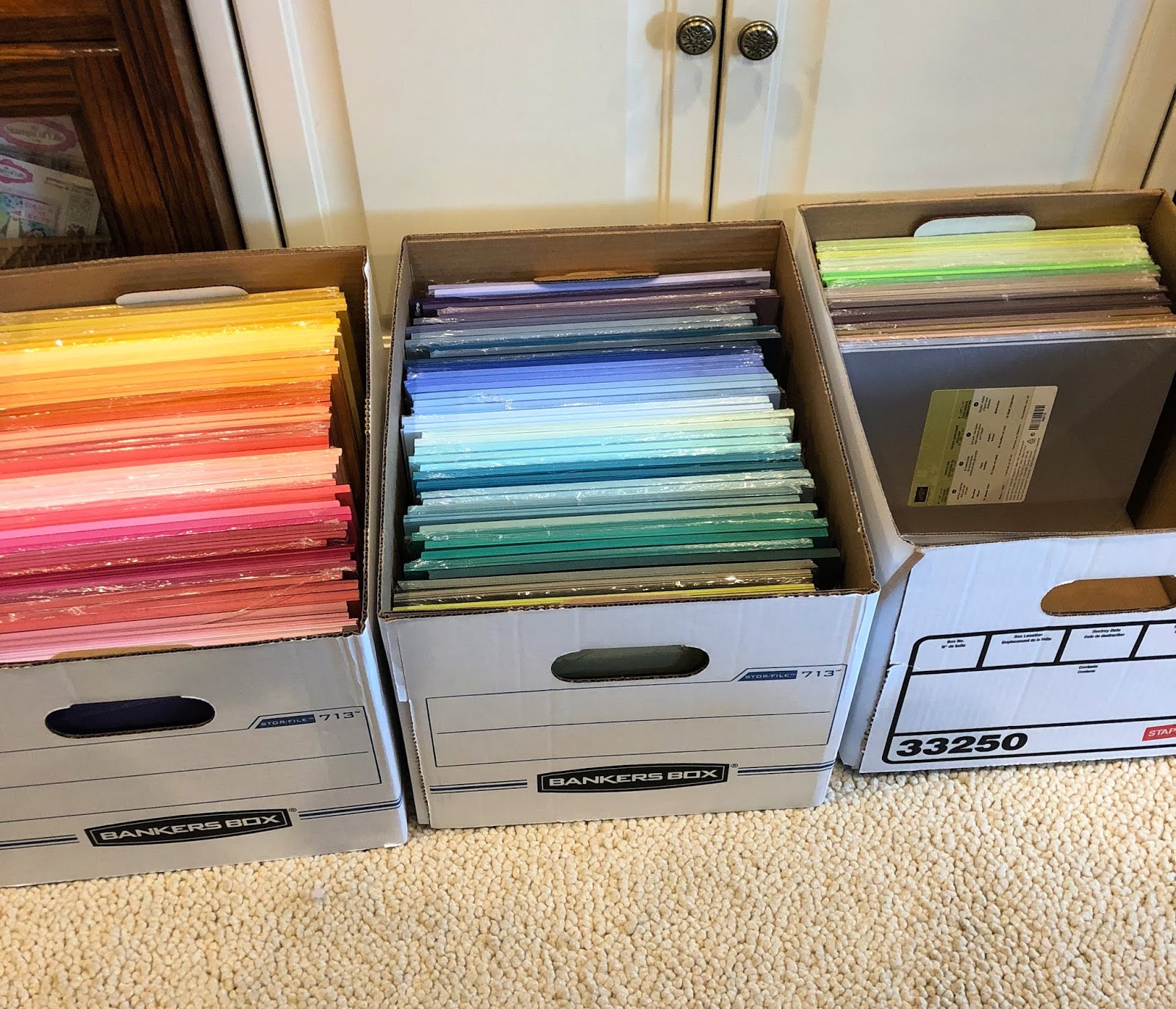 Spectrum Ink: Organizing Cardstock in Limited Space