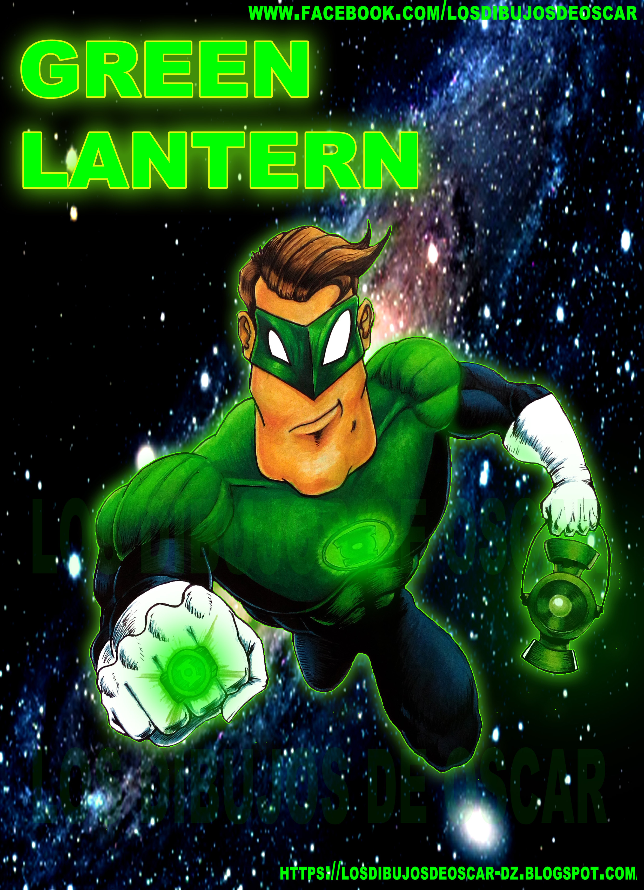 LOS DIBUJOS DE OSCAR: GREEN LANTERN - LINTERNA VERDE