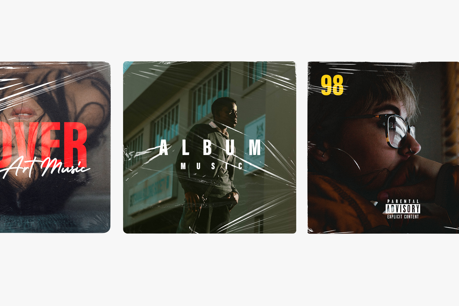 Free DEMO Square Plastic Wrap Texture for Cover Art Design