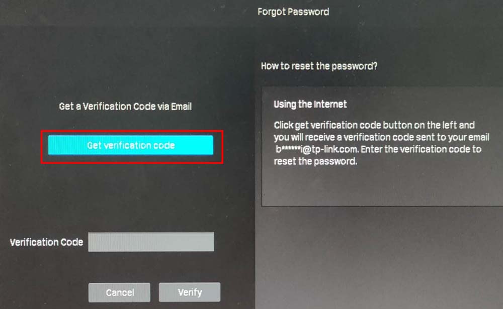 How to reset the password on VIGI NVR (TP-Link) — SecurityCamCenter.com