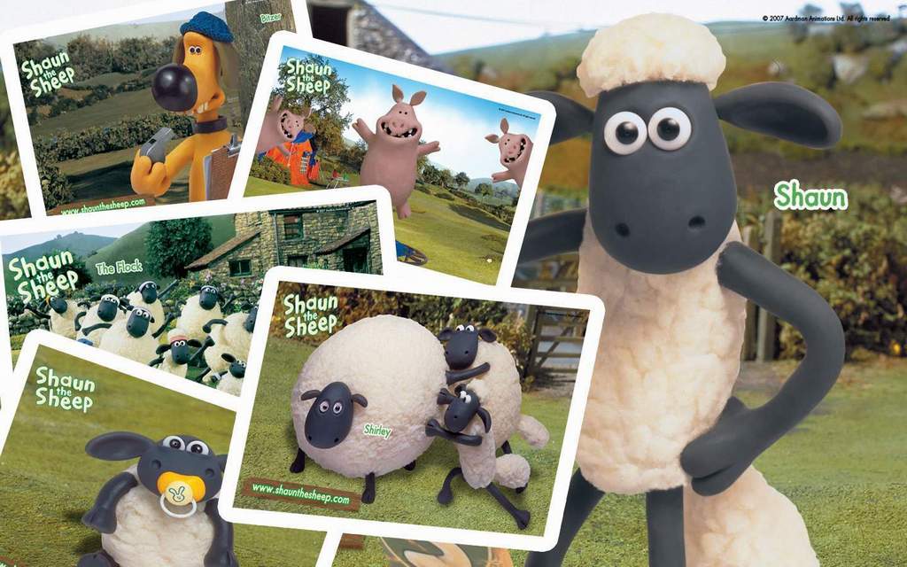 Wallpaper Shaun The Sheep: Shaun and Friends