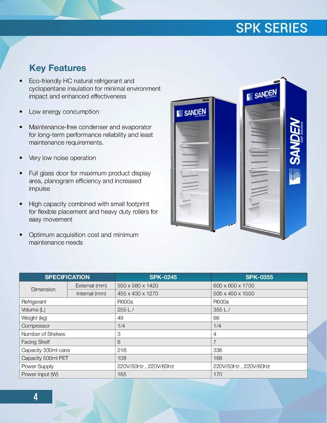 MaximaxSystems.com: SANDEN CHILLERS SPK SERIES