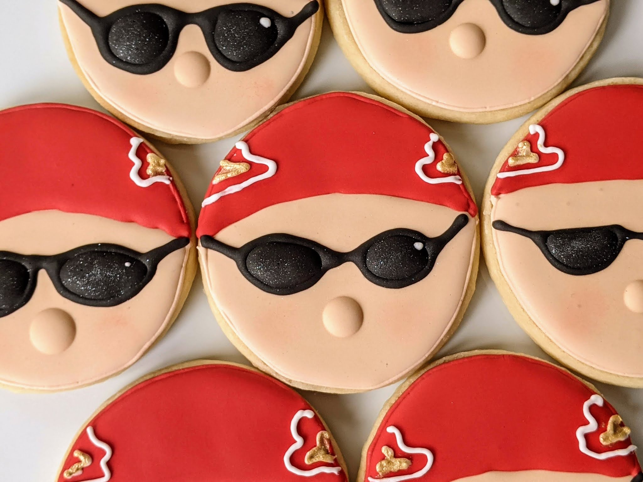 Beki Cook's Cake Blog: Swim and Dive Team Cookies