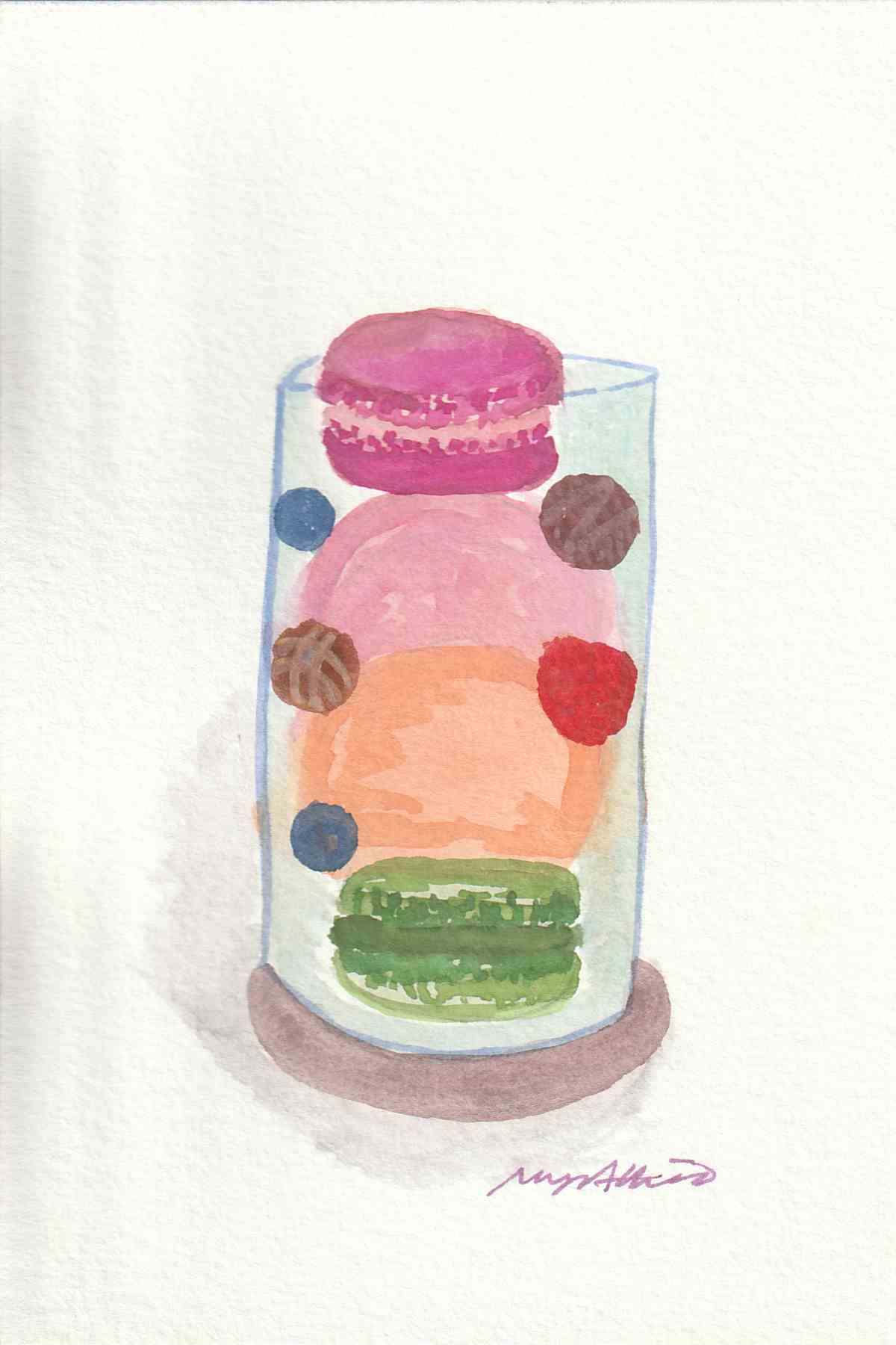 How do you draw macarons?