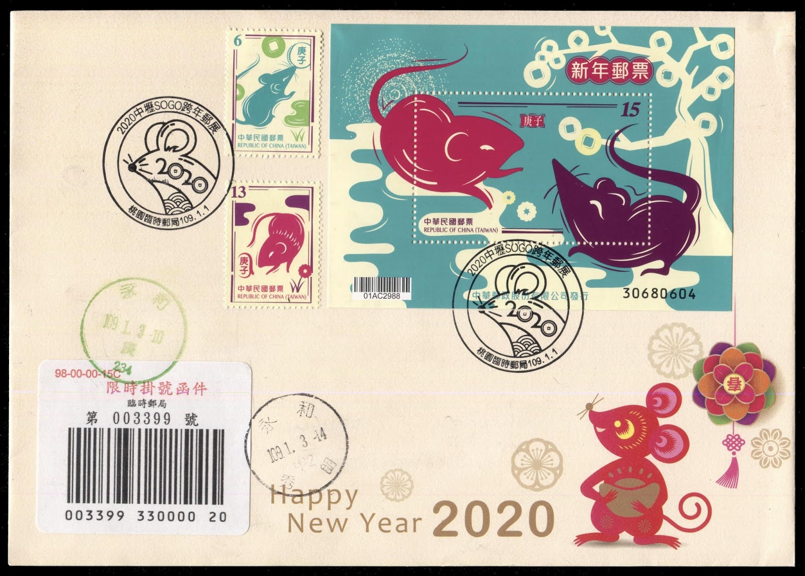 Gulfmann Stamps Collection: ROC ~ 2020 CLNY - Year of Rat Cover