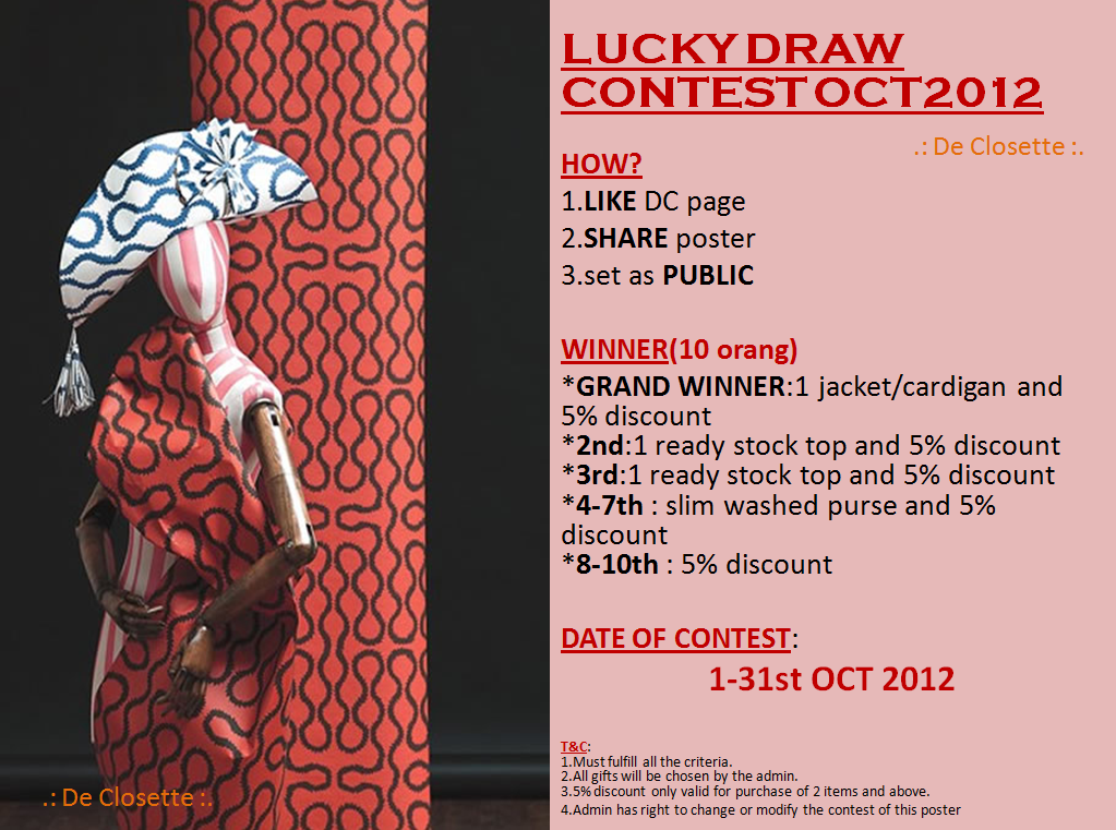 .: OCT2012:LUCKY DRAW CONTEST
