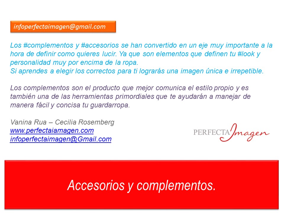 Perfecta Imagen: Importancia de los #complementos y #accesorios a la ...