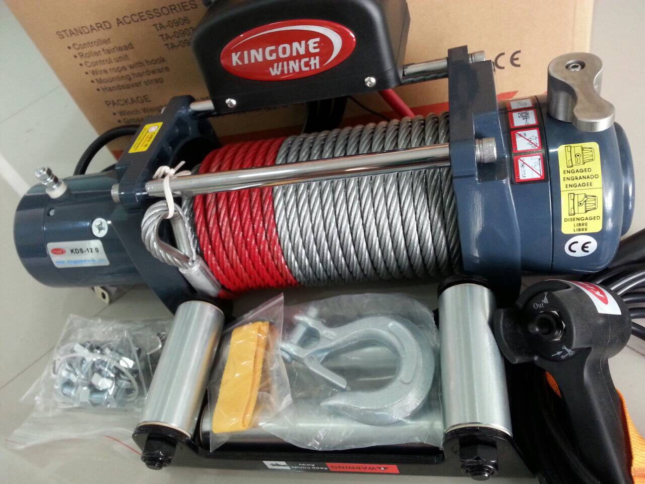 Winch 16800 Lbs , DC 12 , 24 Volt , Electric Winch รถสไลด์ออน , Winch ...