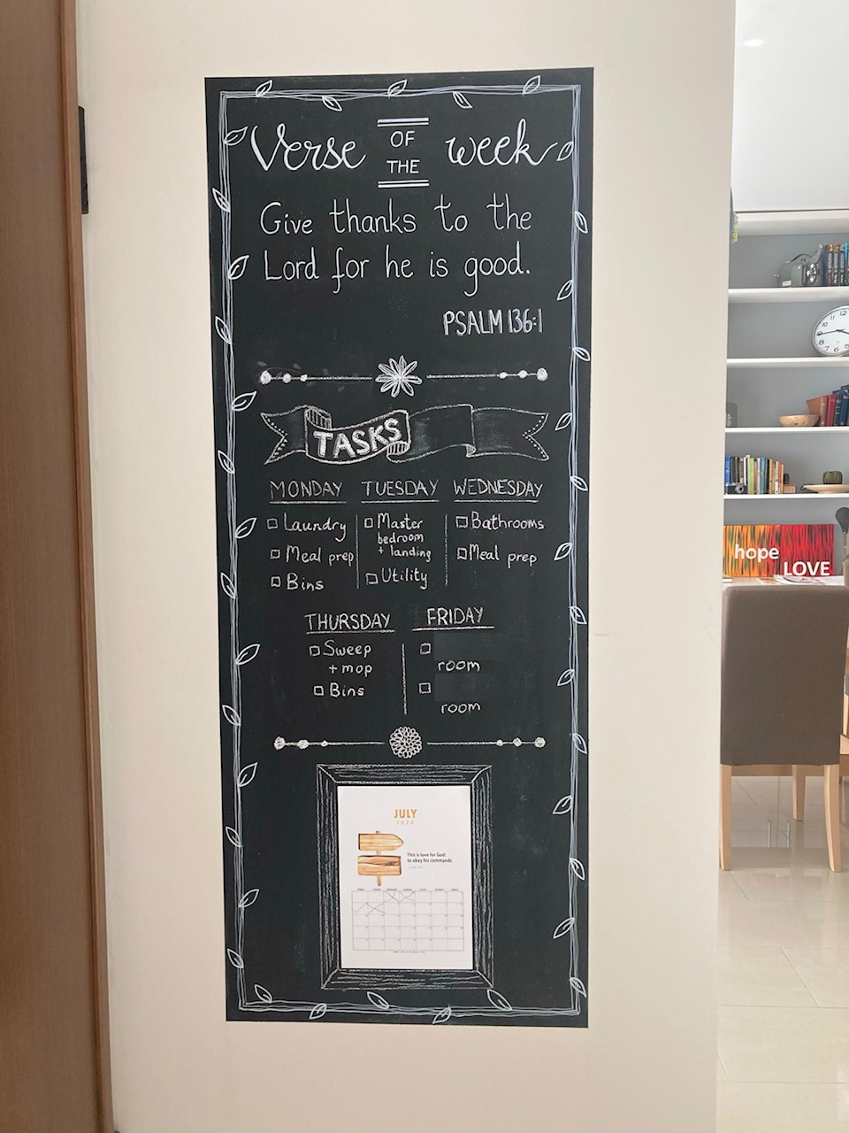 HOW TO MAKE A CHALKBOARD WALL