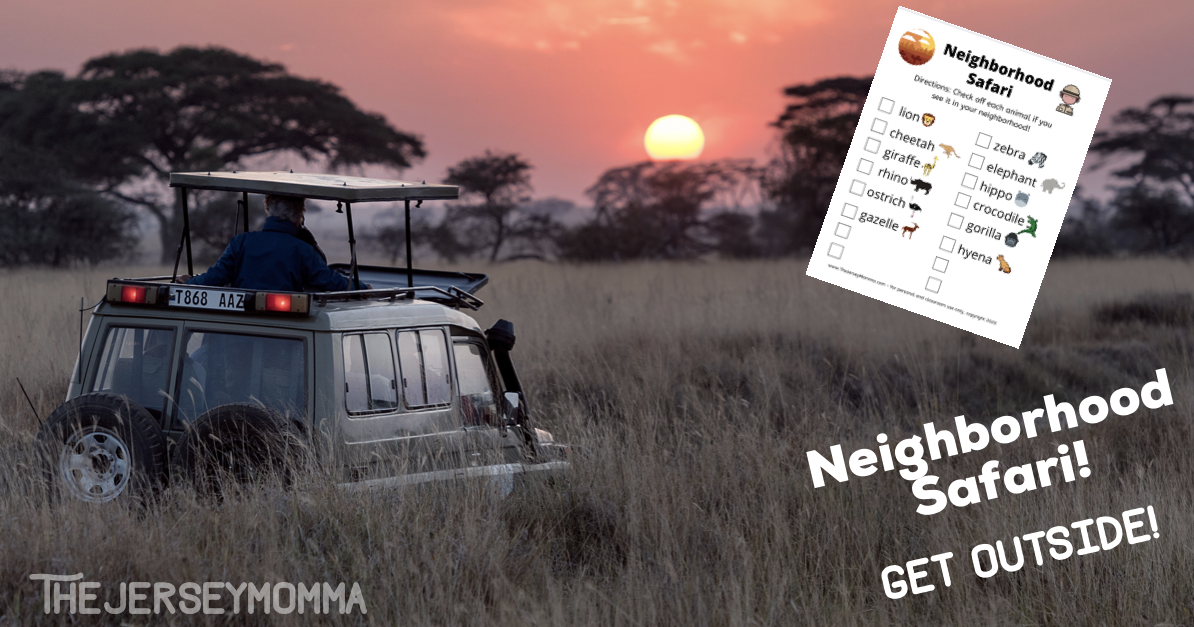 Get Outside: Create a Neighborhood or Backyard Safari - Free Printables ...