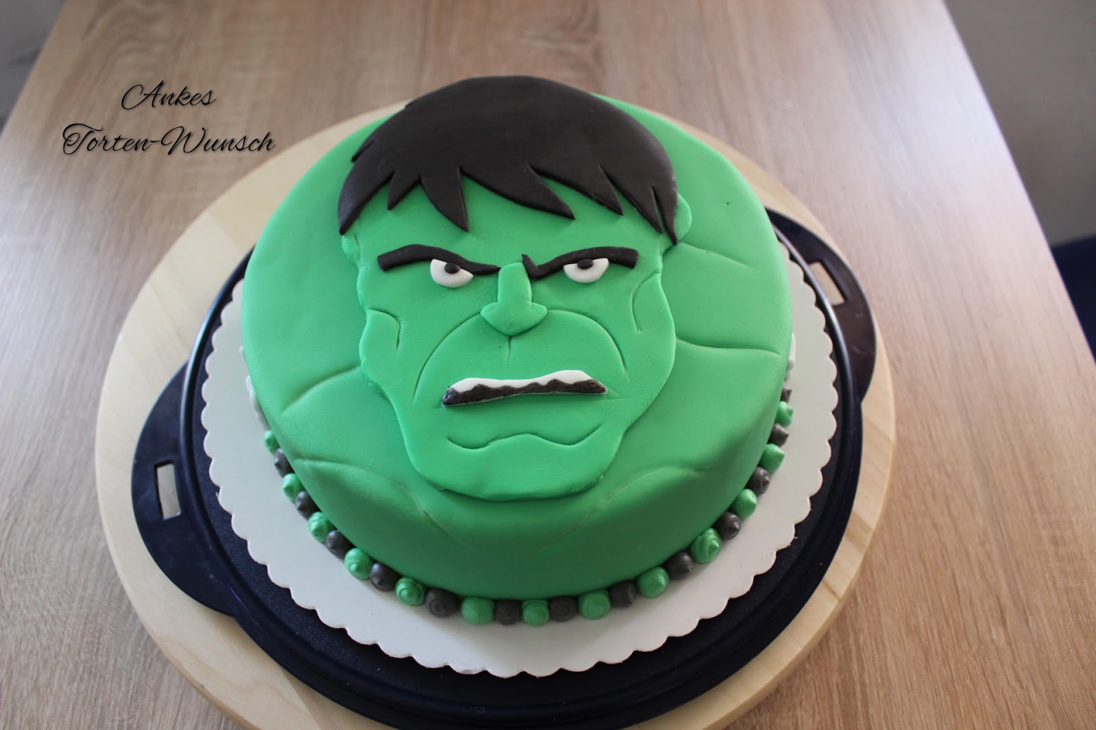 Hulk Torte Fondant Kinder-Geburtstags-Torte
