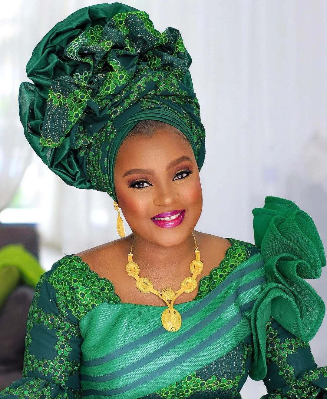 53 Latest bridal gele and makeup ideas for 2021 | Melody Jacob