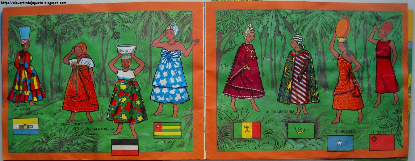 El cuartin de juguete: Trajes típicos del mundo de chicles Niña