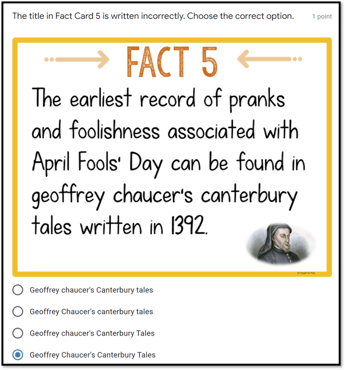 April Fools Day Fun Facts - Classroom Freebies