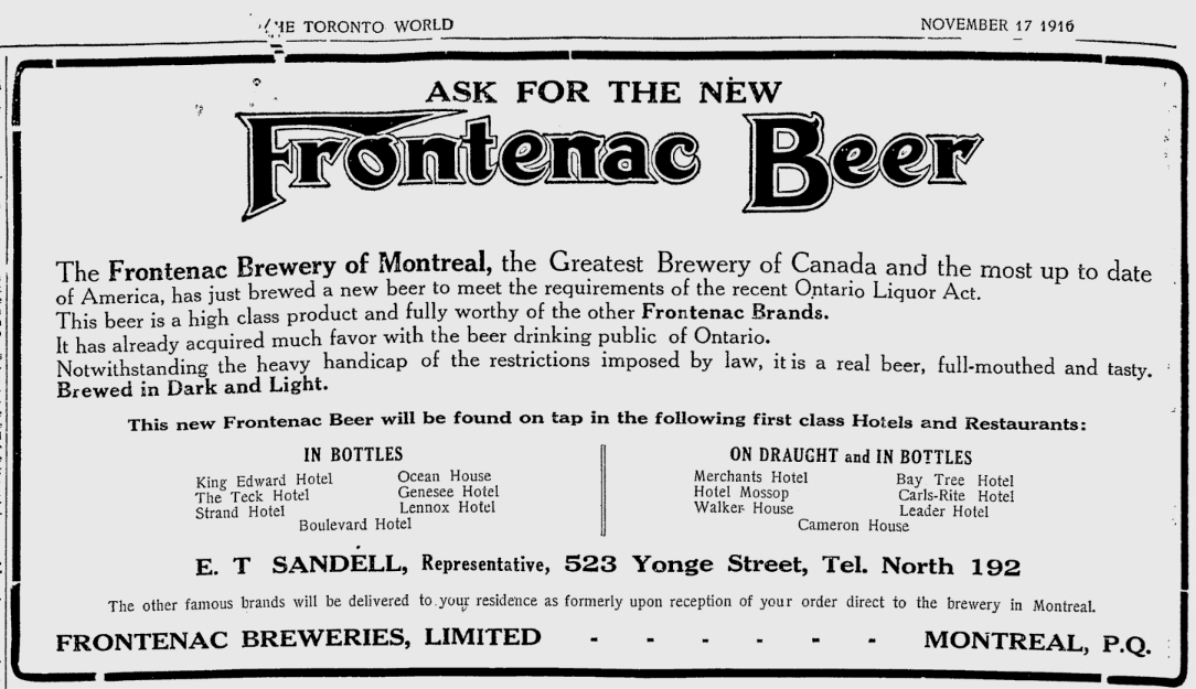 Progress is fine, but it's gone on for too long.: Frontenac Ale, Beer ...