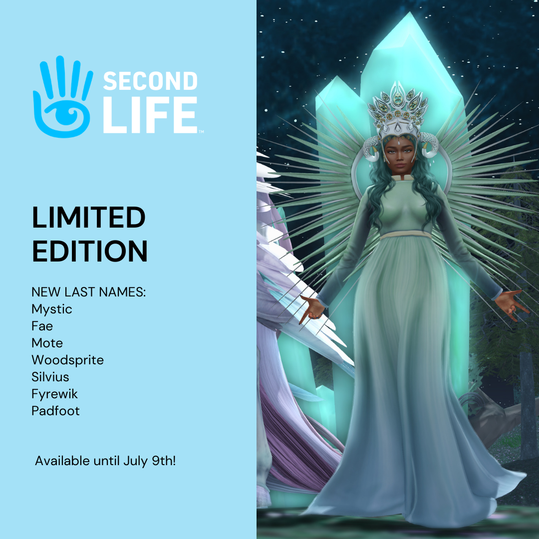 Second Life Newser: EOTB: Linden Lab Offers Limited Edition Last Names ...
