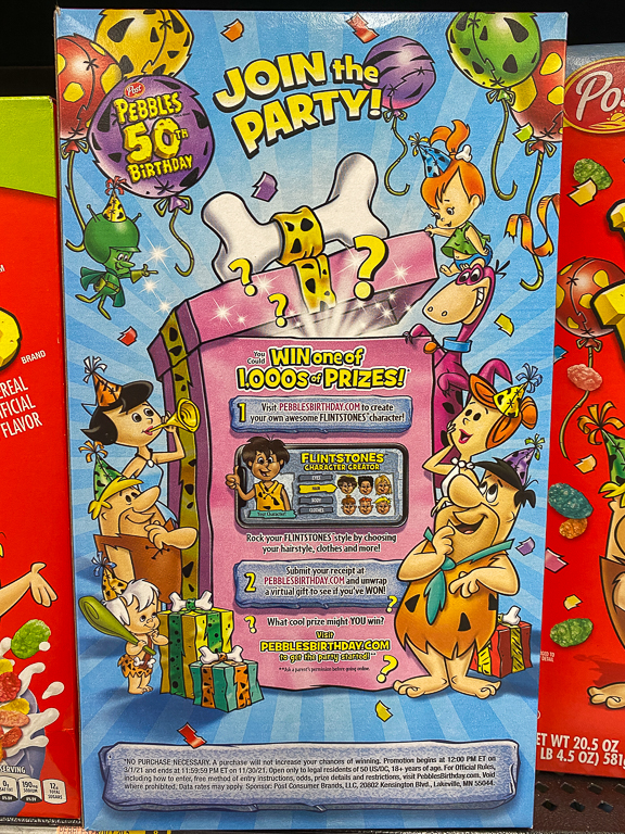 Tales of the Flowers: Saturday Morning Cereals - Pebbles Cereal ...