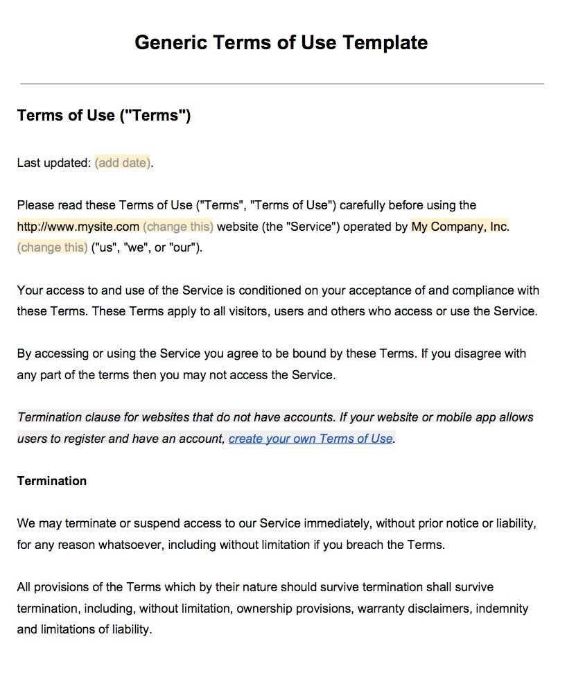 Terms Of Service Agreement Template Medical Resume terms-of-service-agreement-template-medical-resume