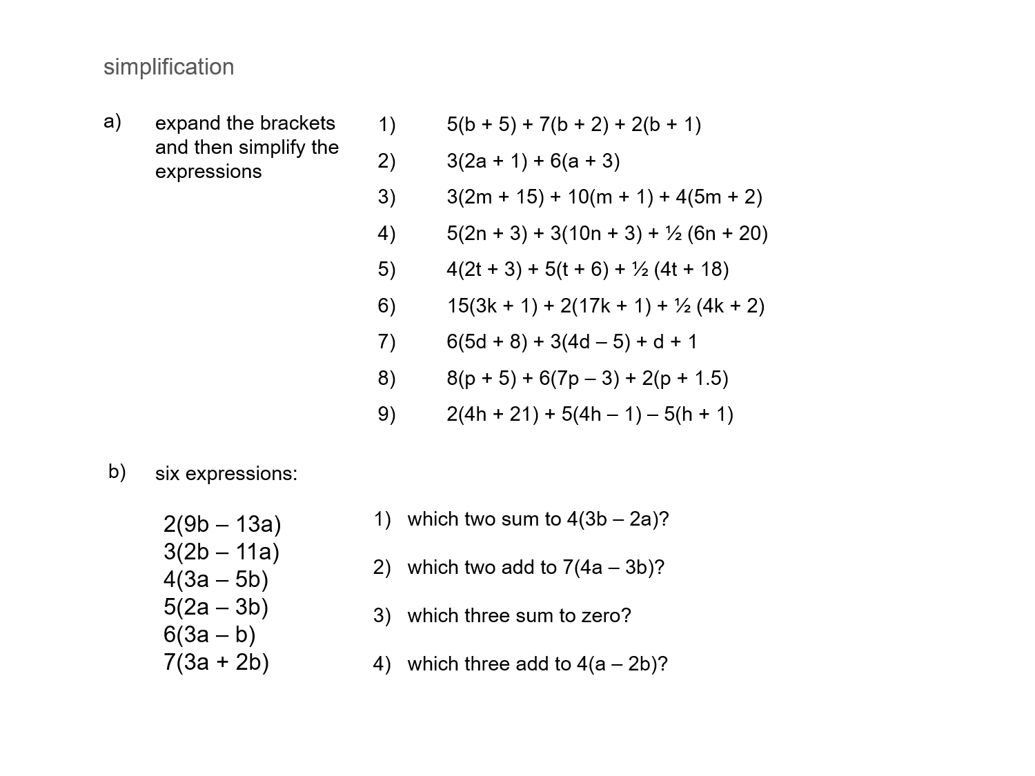 MEDIAN Don Steward mathematics teaching: expanding and simplifying