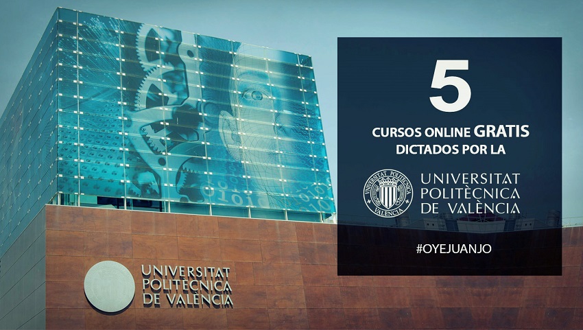5 cursos online gratis de la Universidad Politécnica de Valencia