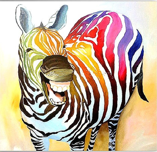 Famous Zebra Painting