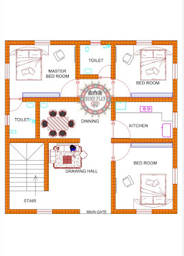 33 x 33 HOUSE PLAN II 33 X 33 HOUSE DRAWING II PLAN 107