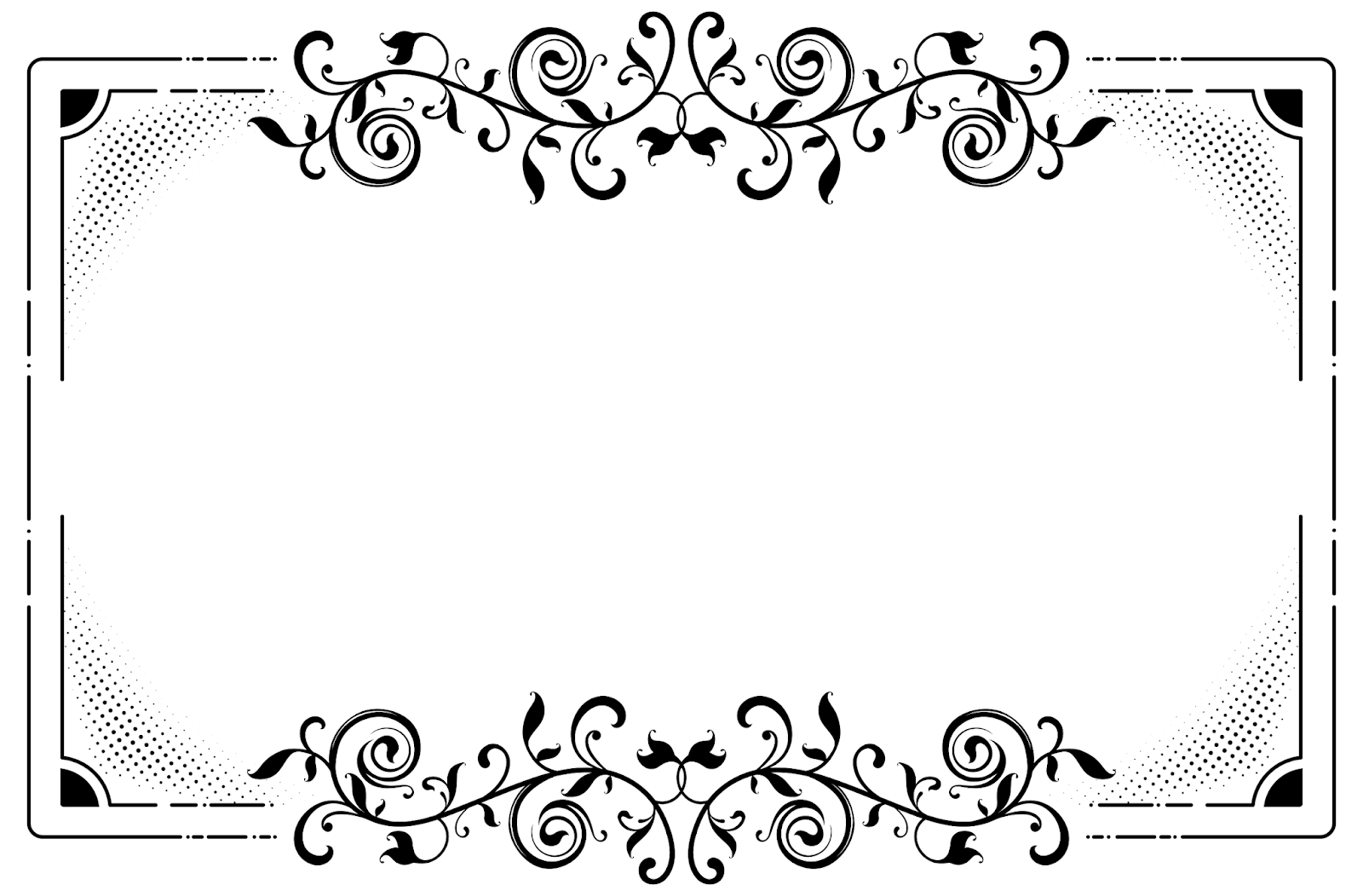 Frame Arabesco Floral Grátis - 14 Cores em PNG - Arte Digital - By ...