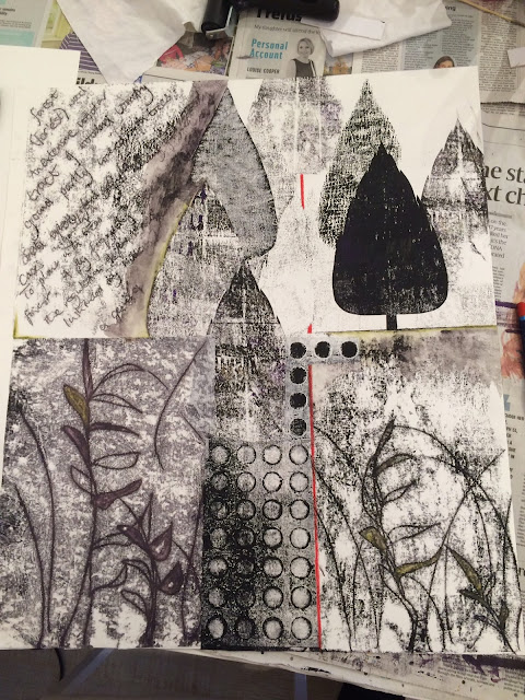 Mixed Media Monoprint