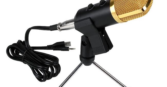 BM-100FX USB Powered Condenser Studio Recording Microphone with Noise ...