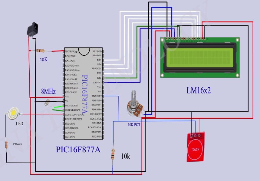Capacitive touch sensor interfacing with PIC Microcontroller and Mikro ...