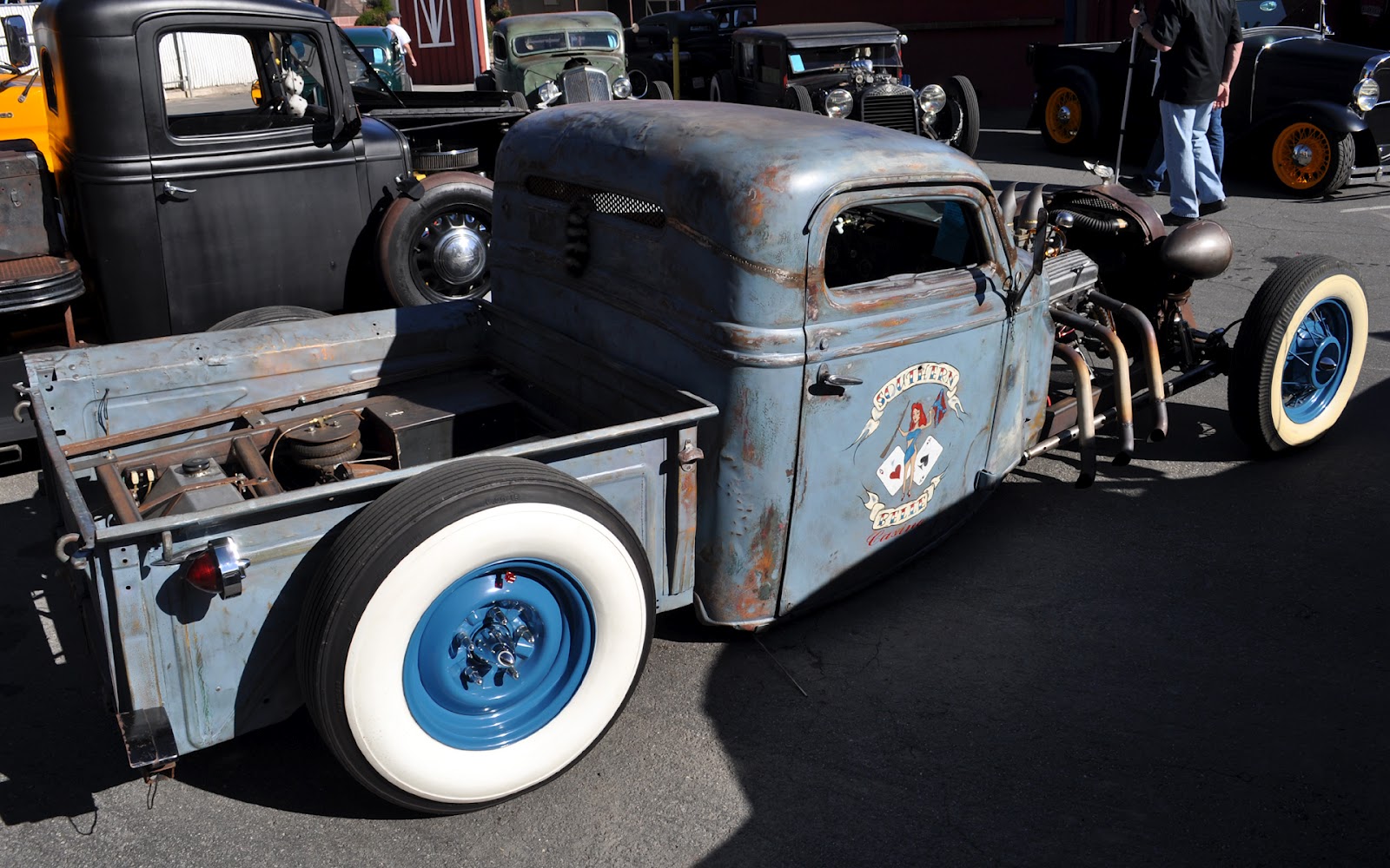 Just A Car Guy: First rat rod I've seen with a Racoon tail