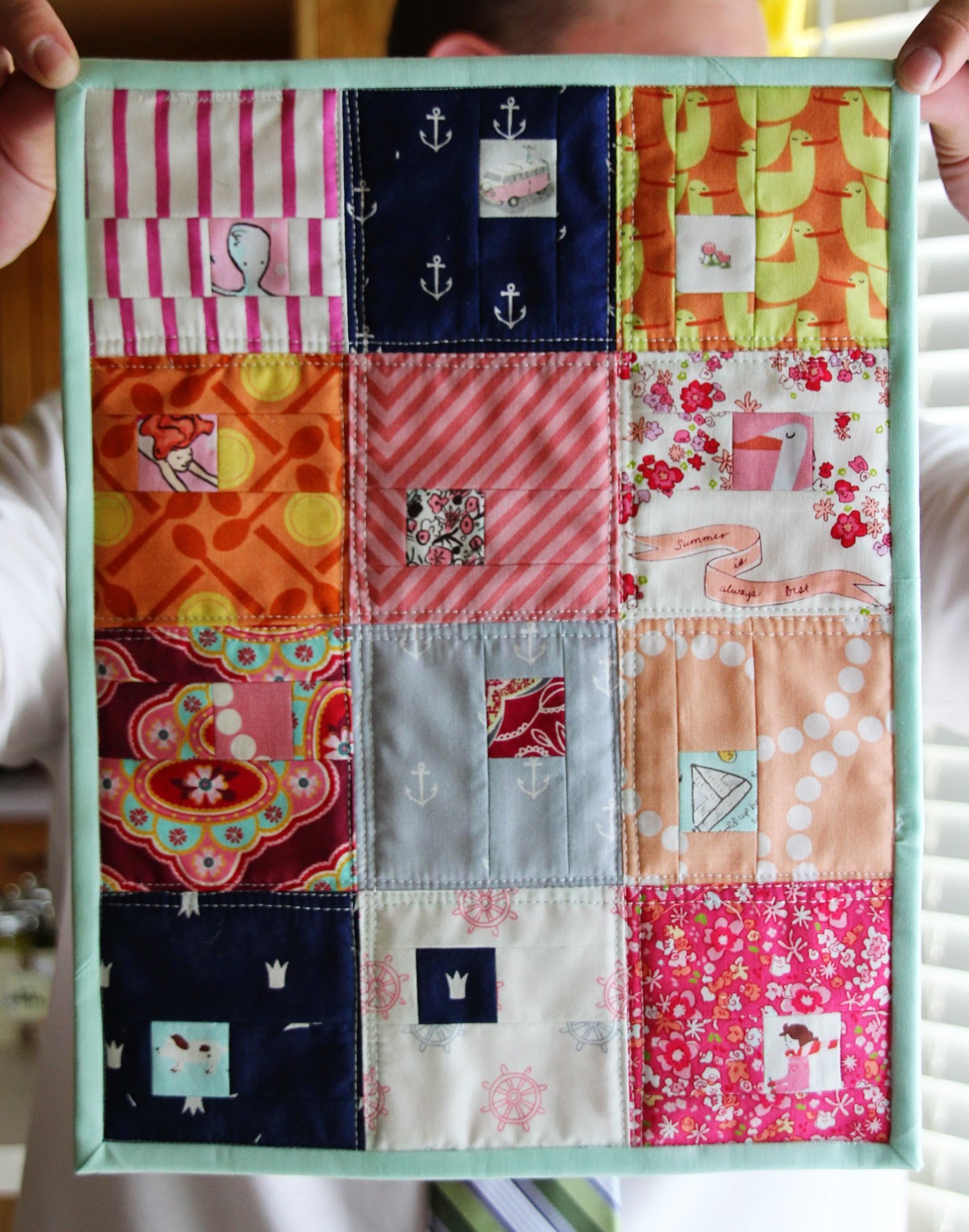 Finding Sweet Land: Juice Boxes Mini Quilt Tutorial