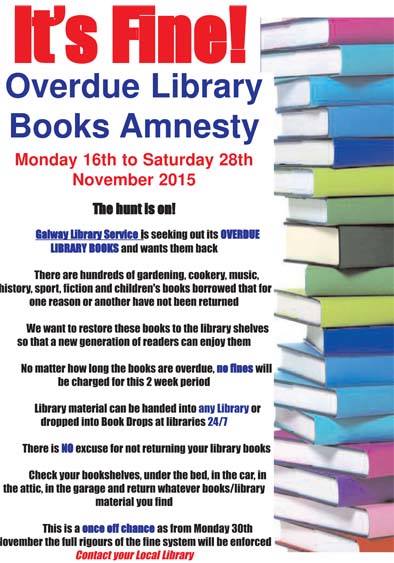 Galway Public Libraries Blog: Last Week - It's Fine! Overdue Library ...
