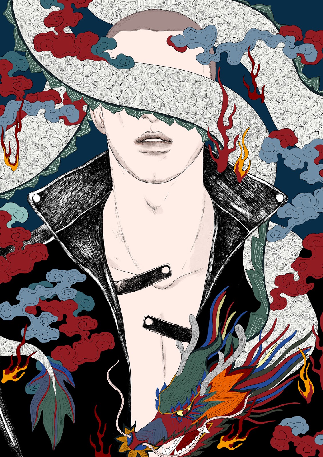 Pinzellades al món: Il·lustracions de Shibo Chen: masculitat floral