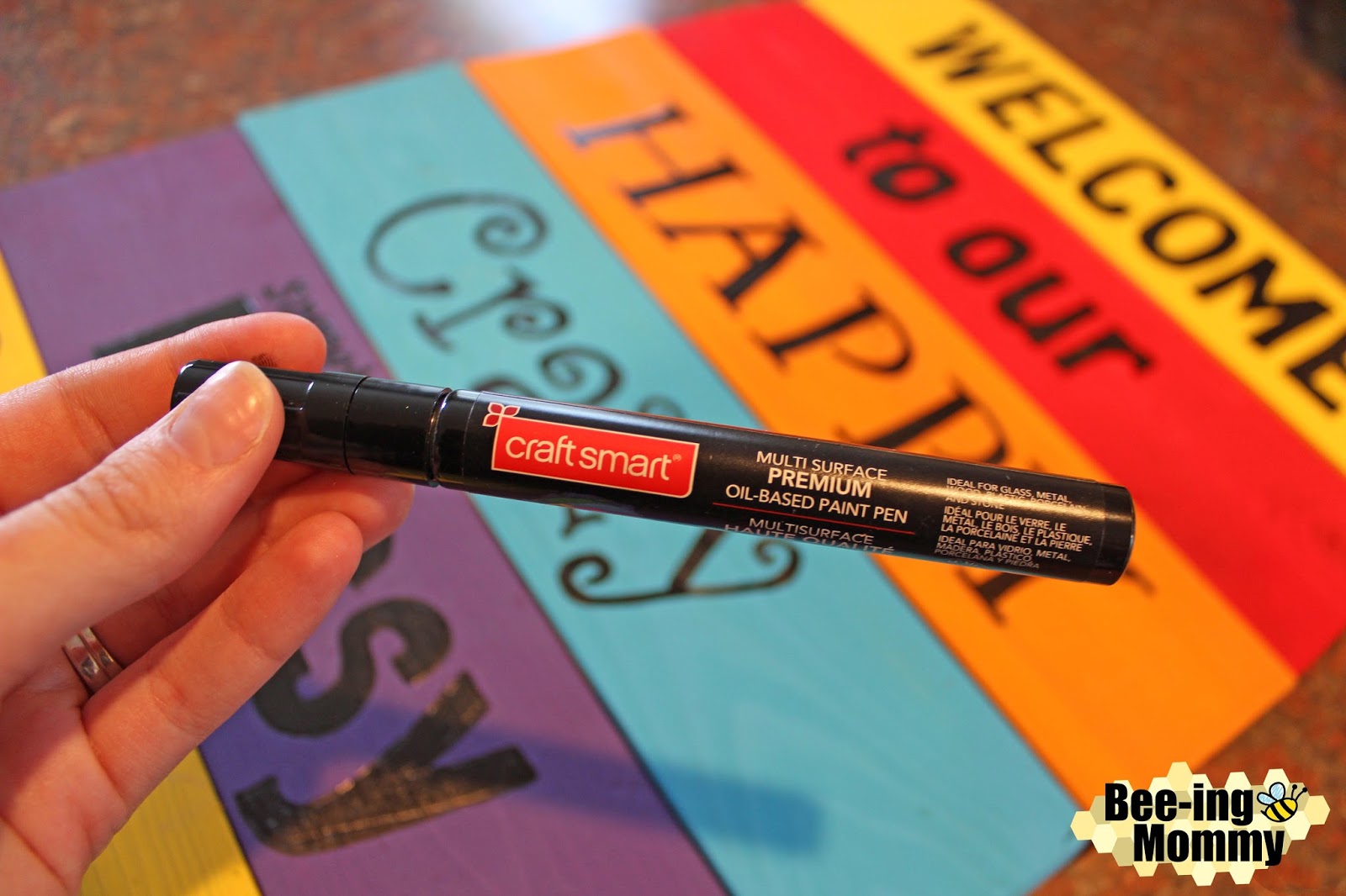 Colorful Pallet Welcome Sign