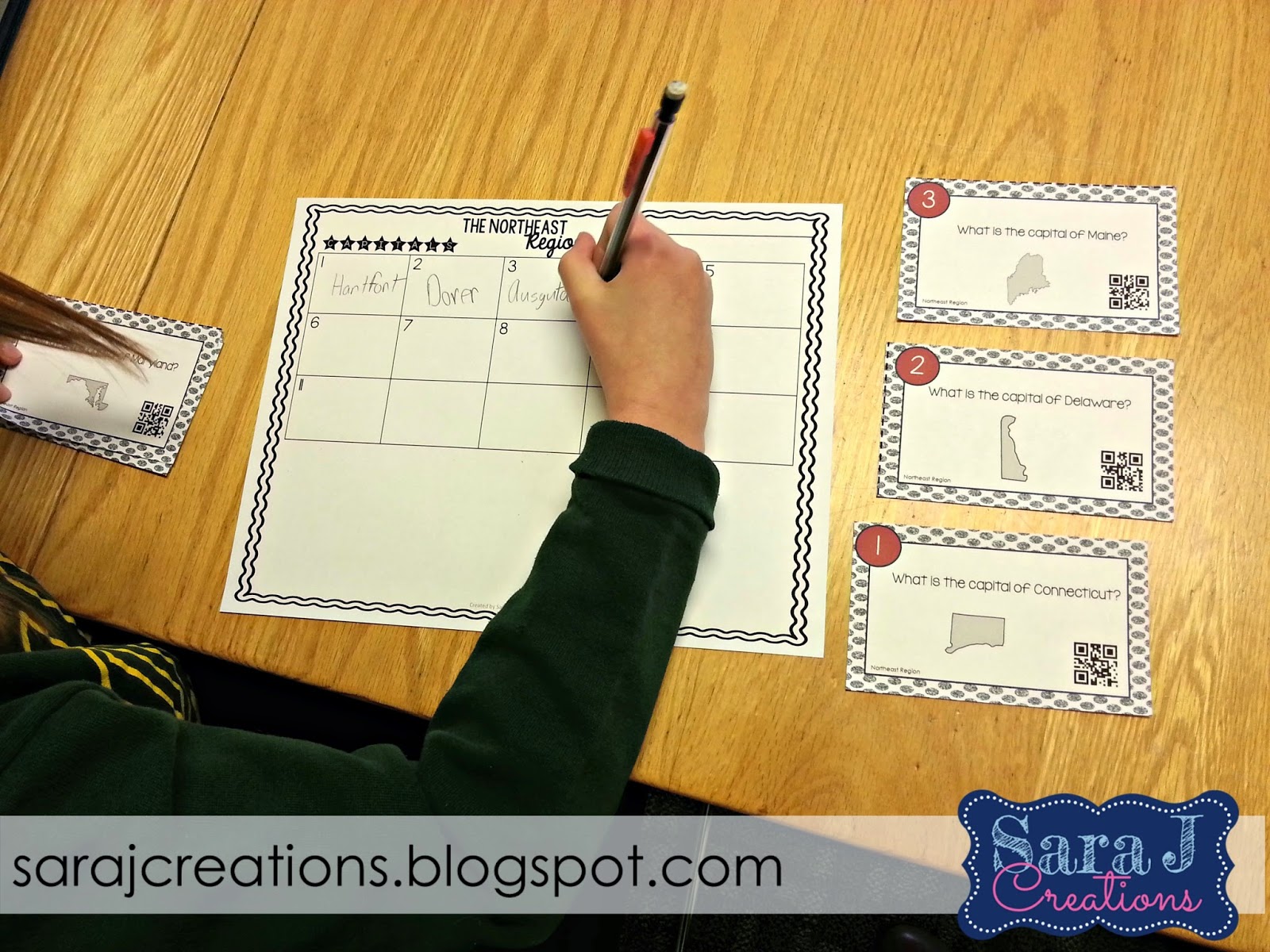 Learning the States and Capitals | Sara J Creations