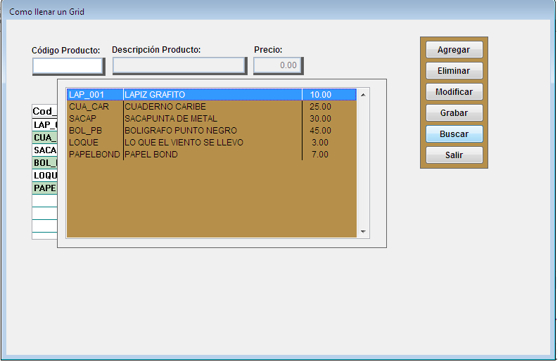 Grid en visual foxpro ~ Visual Foxpro