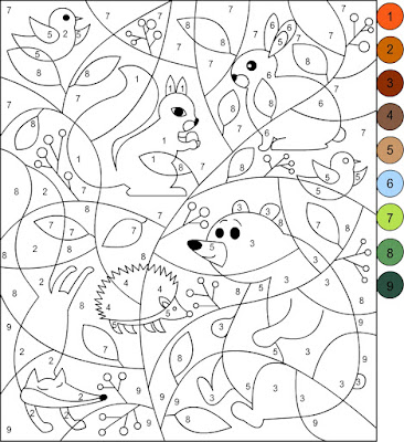 Nicole's Free Coloring Pages: COLOR BY NUMBER