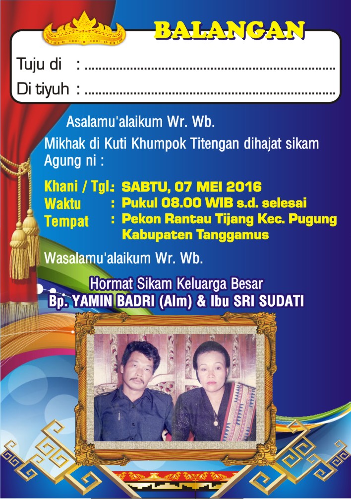 DESAIN UNDANGAN PERNIKAHAN - Waroung Desain