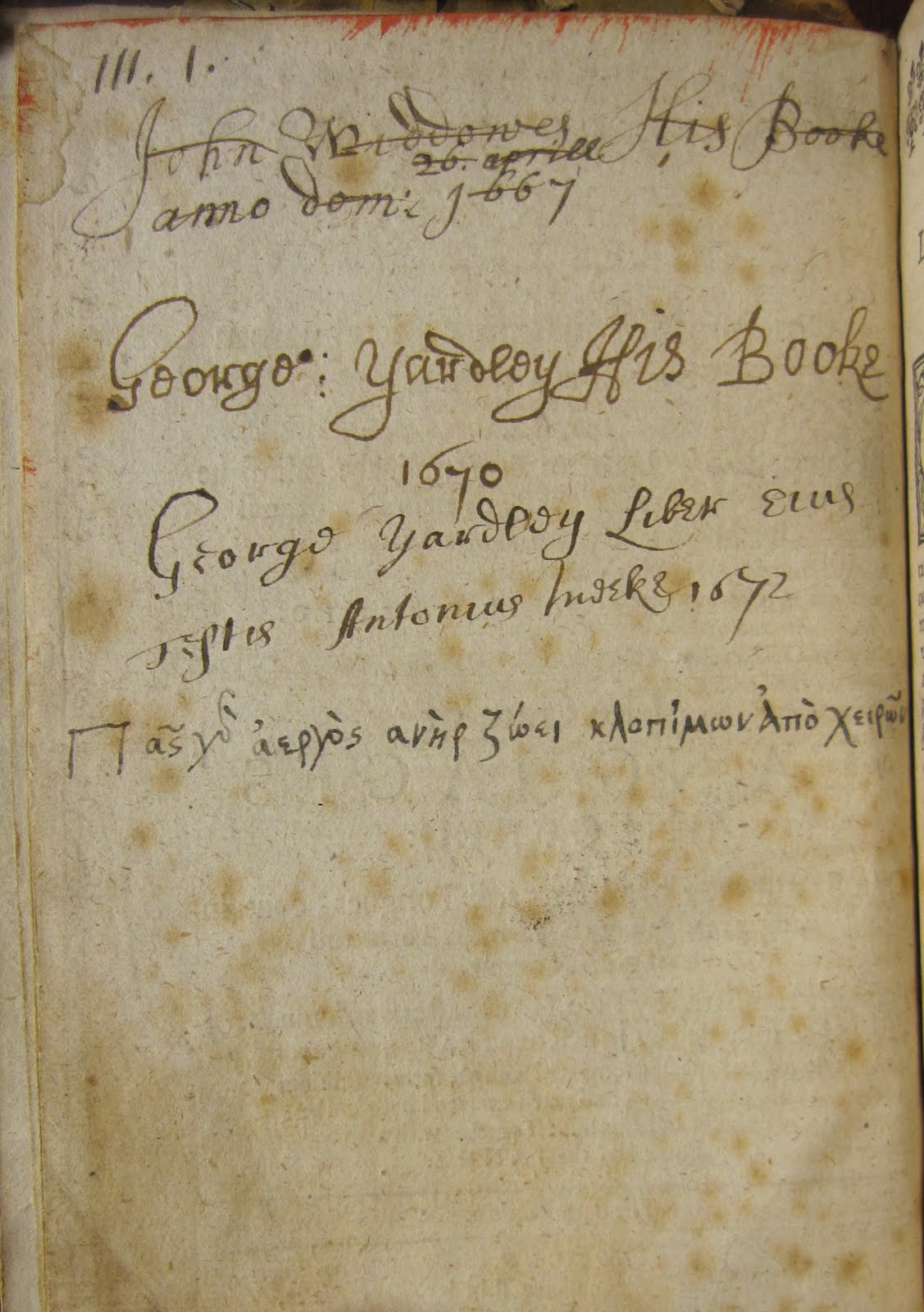 MCRS Rare Books Blog: Annotating a 1643 English-Latin Phrase Book